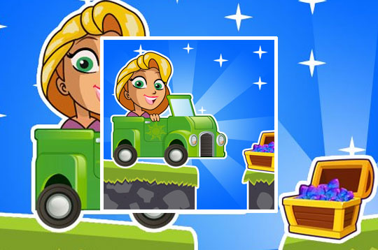 Princess Rapunzel Car Racing Adventure on Culga Games