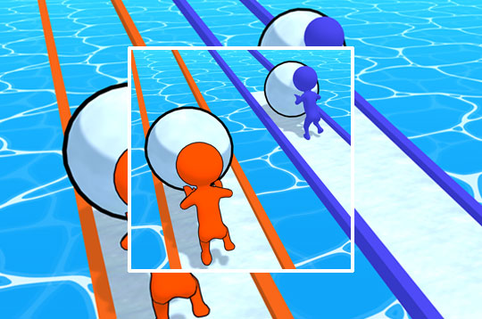 Snowball Racing on Culga Games