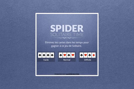 Spider Solitaire Time on Culga Games