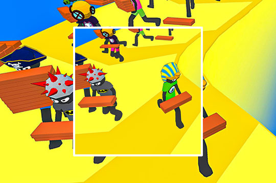 Stickman Planks Fall - Stickman Fall Guys Racing Game on Culga Games