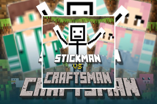 Stickman vs Craftman - Stickman Adventure in Minecraft on Culga Games