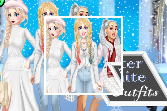Winter White Outfits em Jogos na Internet
