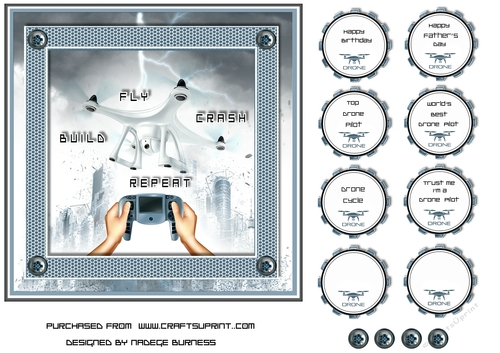 Build Fly Crash Repeat - CUP1030191_20051 | Craftsuprint