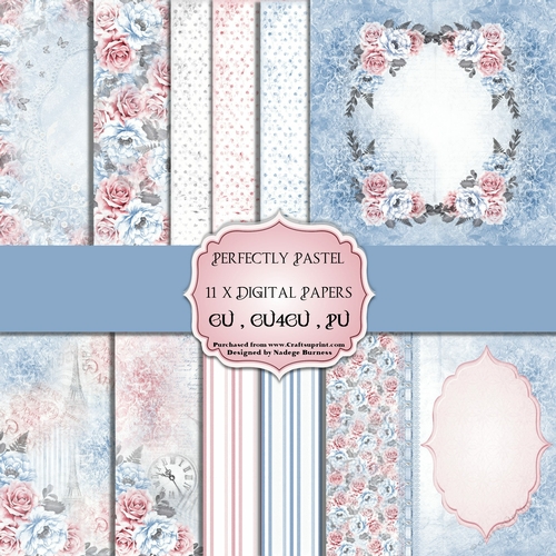 Perfectly Pastel Digital Papers - CUP1128889_20051 | Craftsuprint