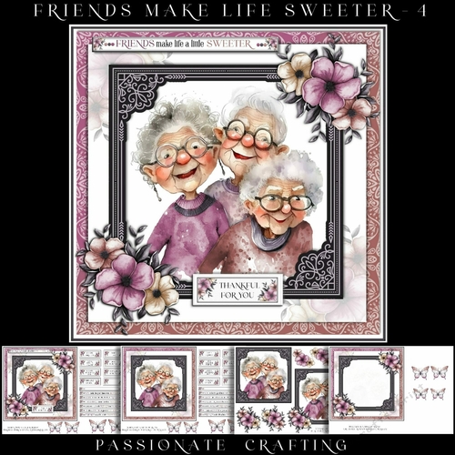 Friends make Life Sweeter 4 - CUP1202375_20051 | Craftsuprint