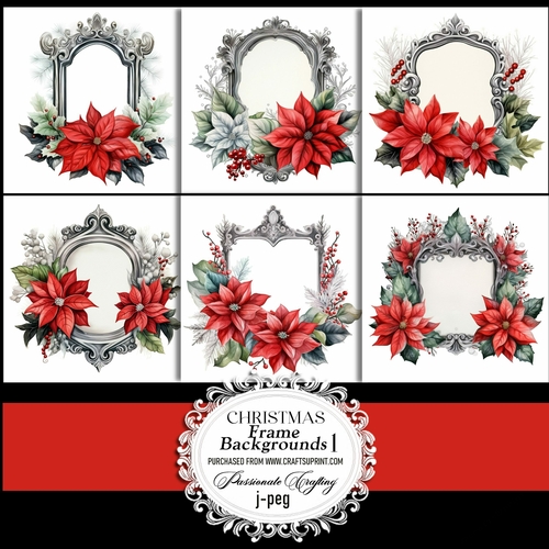 Christmas Frames Backgrounds ONE 1 - CUP1226109_20051 | Craftsuprint