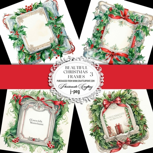 Beautiful Christmas Frames 3 - CUP1236557_20051 | Craftsuprint