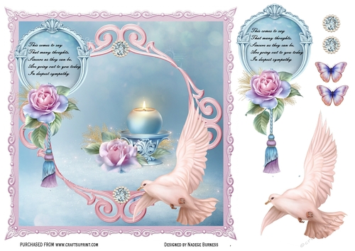 Sympathy Dove - CUP784852_20051 | Craftsuprint