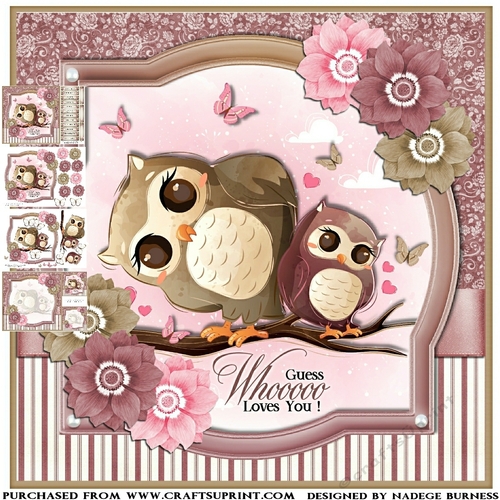 Whoooo loves you - CUP952314_20051 | Craftsuprint