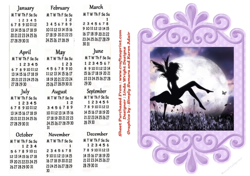 Fantasy Calendar 2010 A4 Size No : 12 - CUP979919_20612 | Craftsuprint