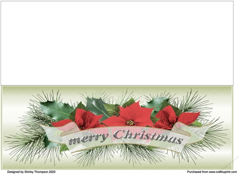 Merry Christmas DL quick card - CUP1255209_20842 | Craftsuprint