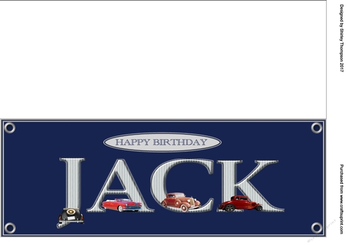 Large DL name card (Jack). - CUP780751_20842 | Craftsuprint