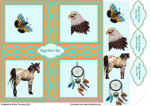 Native American style 8 x 8 in Fathers Day card. - CUP781634_20842 ...