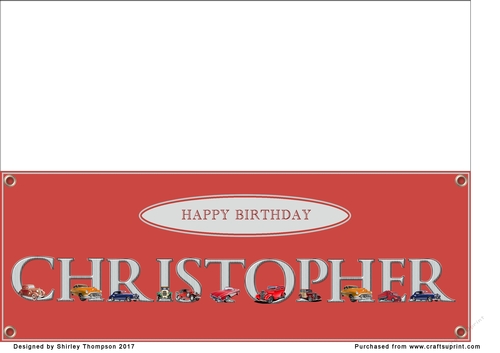 Large DL name card (Christopher) - CUP782235_20842 | Craftsuprint