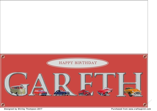 Large DL name card (Gareth) - CUP782440_20842 | Craftsuprint