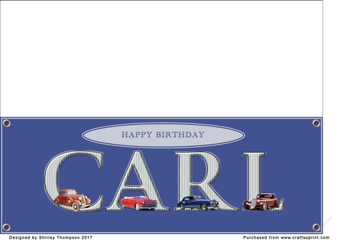 Large DL name card (Carl) - CUP782663_20842 | Craftsuprint