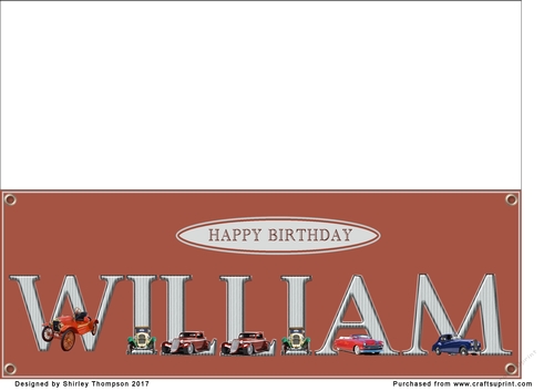 Large DL name card (William) - CUP782668_20842 | Craftsuprint