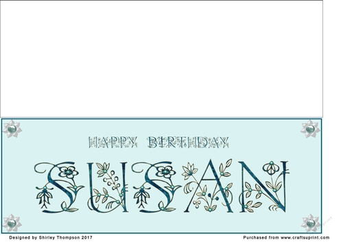 Large DL name card (Susan) - CUP783568_20842 | Craftsuprint