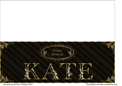 Large DL name card (Kate) - CUP785375_20842 | Craftsuprint