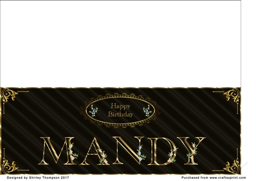 Large DL name card (Mandy) - CUP785379_20842 | Craftsuprint