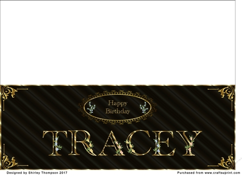 Large DL name card (Tracey) - CUP785559_20842 | Craftsuprint