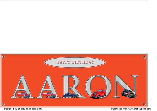 Large DL name card (Aaron) - CUP786274_20842 | Craftsuprint