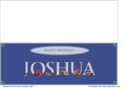 Large DL name card (Joshua) - CUP786285_20842 | Craftsuprint