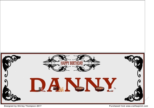 Games large DL name card (Danny) - CUP790865_20842 | Craftsuprint