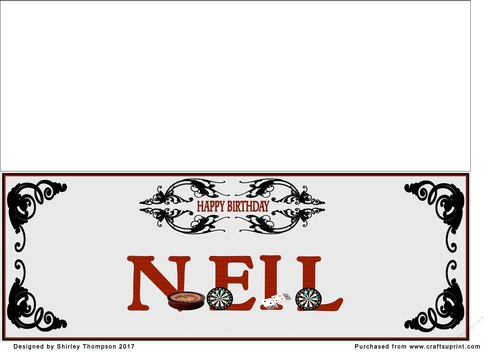 Games large DL name card (Neil) - CUP792540_20842 | Craftsuprint