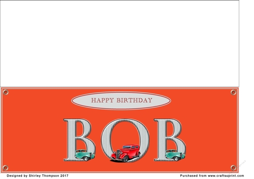 Large DL name card (Bob) - CUP794135_20842 | Craftsuprint