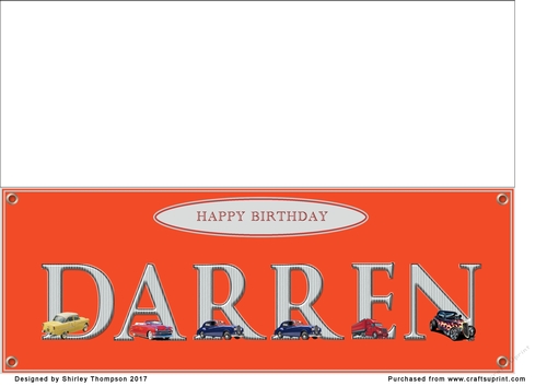Large DL name card (Darren) - CUP794141_20842 | Craftsuprint