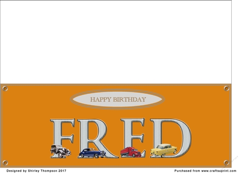 Large DL name card (Fred) - CUP794146_20842 | Craftsuprint