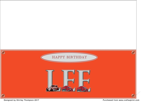 Large DL name card (Lee) - CUP794513_20842 | Craftsuprint