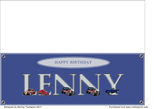 Large DL name card (Lenny) - CUP794516_20842 | Craftsuprint