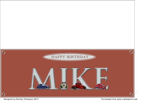 Large DL name card (Mike) - CUP794526_20842 | Craftsuprint
