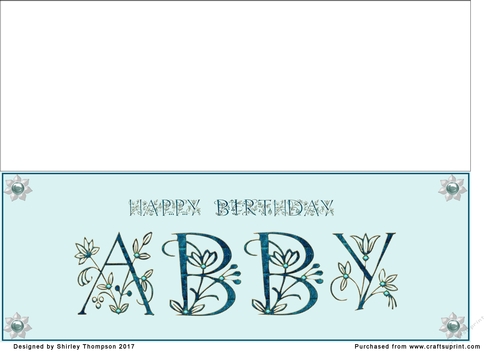 Large DL name card (Abby) - CUP795677_20842 | Craftsuprint