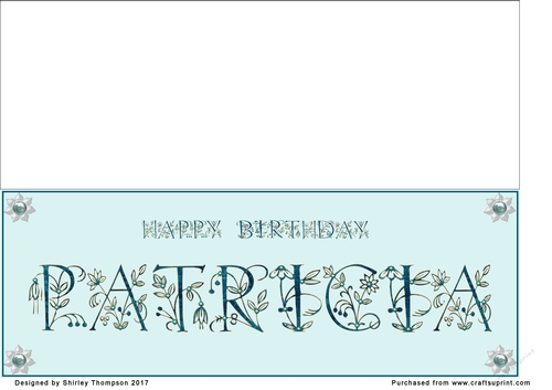 Large DL name card (Patricia) - CUP796039_20842 | Craftsuprint