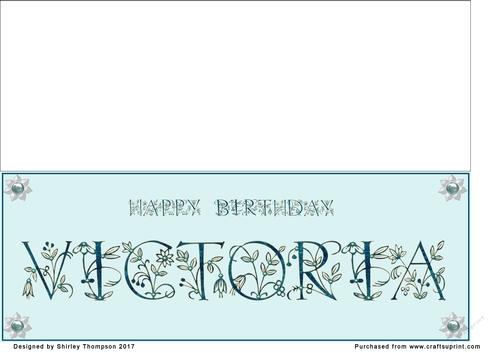 Large DL name card (Victoria) - CUP796054_20842 | Craftsuprint