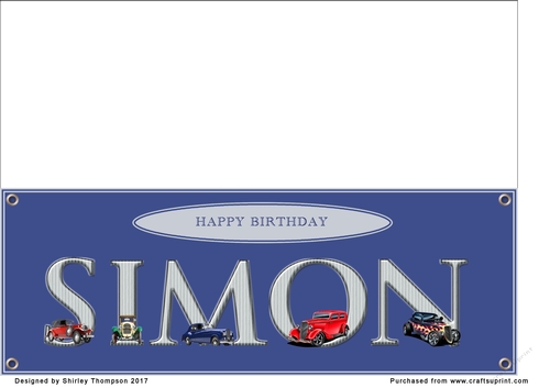 Large DL name card (Simon) - CUP796104_20842 | Craftsuprint