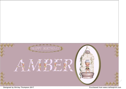 Large fairy DL name card (Amber) - CUP802027_20842 | Craftsuprint