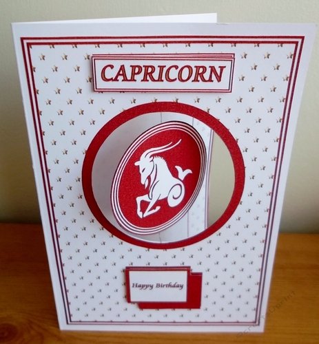 A5 Zodiac spinner card front (Capricorn) - CUP885805_20842 | Craftsuprint