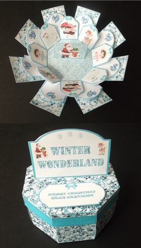 Winter wonderland exploding box card - CUP905664_20842 | Craftsuprint