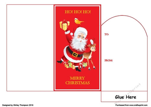 Santa money wallet - CUP927260_20842 | Craftsuprint