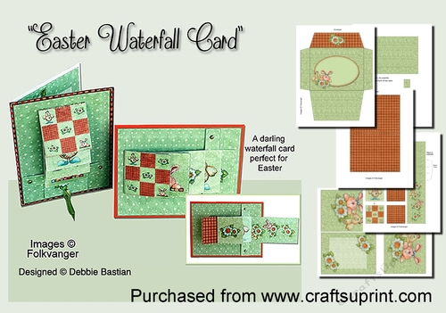 Easter Waterfall Card - CUP1033420_30271 | Craftsuprint
