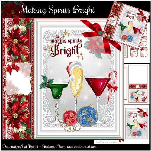 Making Spirits Bright Mini Page Kit - CUP1056248_58488 | Craftsuprint