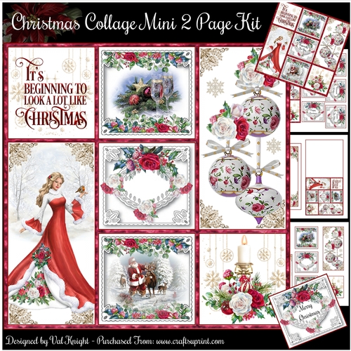 Christmas Collage 2 Mini Page Kit - CUP1063621_58488 | Craftsuprint
