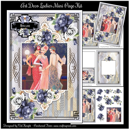 Art Deco Ladies Mini Page Kit - CUP1105766_58488 | Craftsuprint