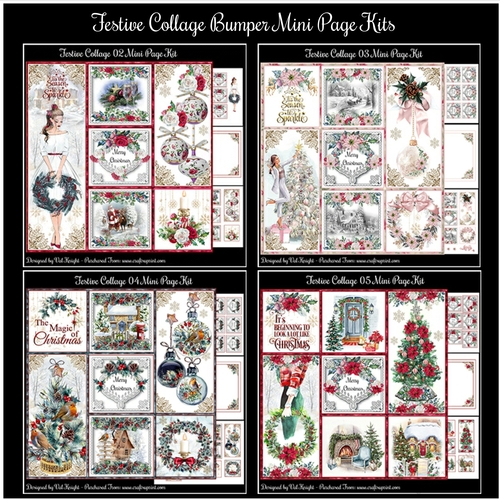 Festive Collage Bumper Mini Page Kits - CUP1122630_58488 | Craftsuprint