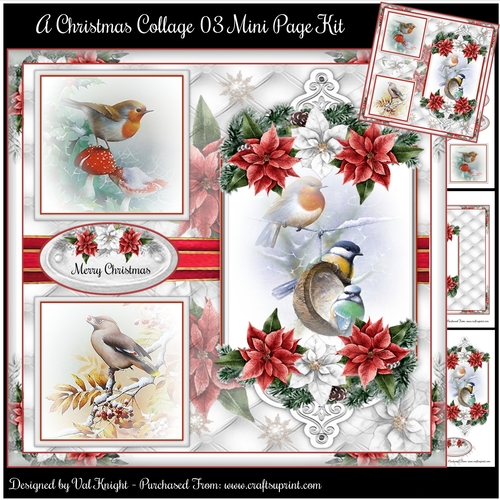 A Christmas Collage 03 Mini Page Kit - CUP1138666_58488 | Craftsuprint