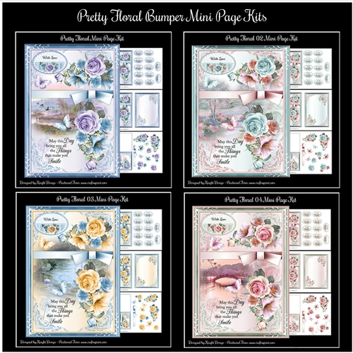 Pretty Floral Bumper Mini Page Kits - CUP1151506_58488 | Craftsuprint